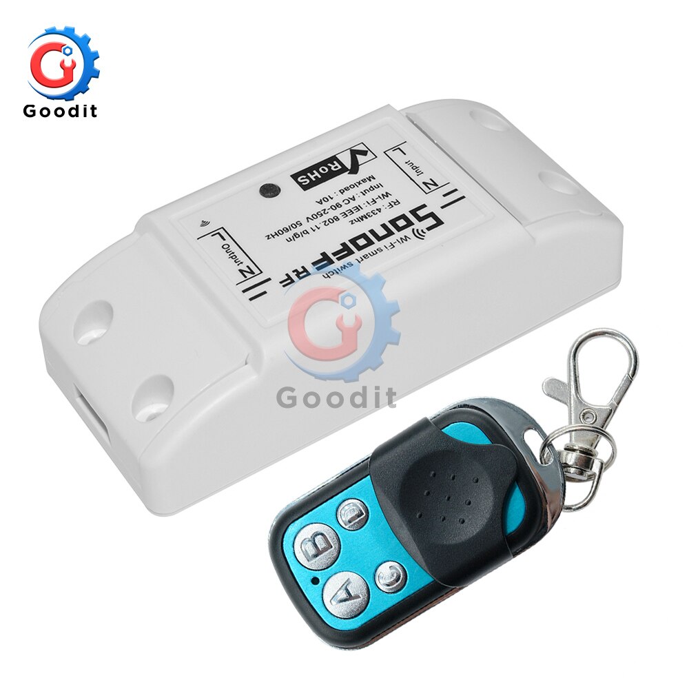 Sonoff RF WiFi Smart Switch 433Mhz RF Receiver Int... – Vicedeal