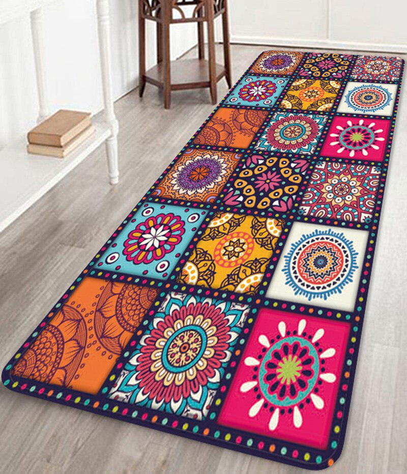 Langria Bohemian Style Bloemen Patroon Tapijt Tapi... – Vicedeal