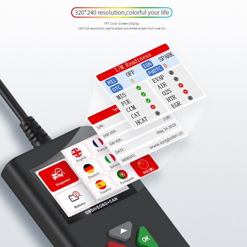 Ya206 – Instrument de Diagnostic Automobile, détec... – Grandado