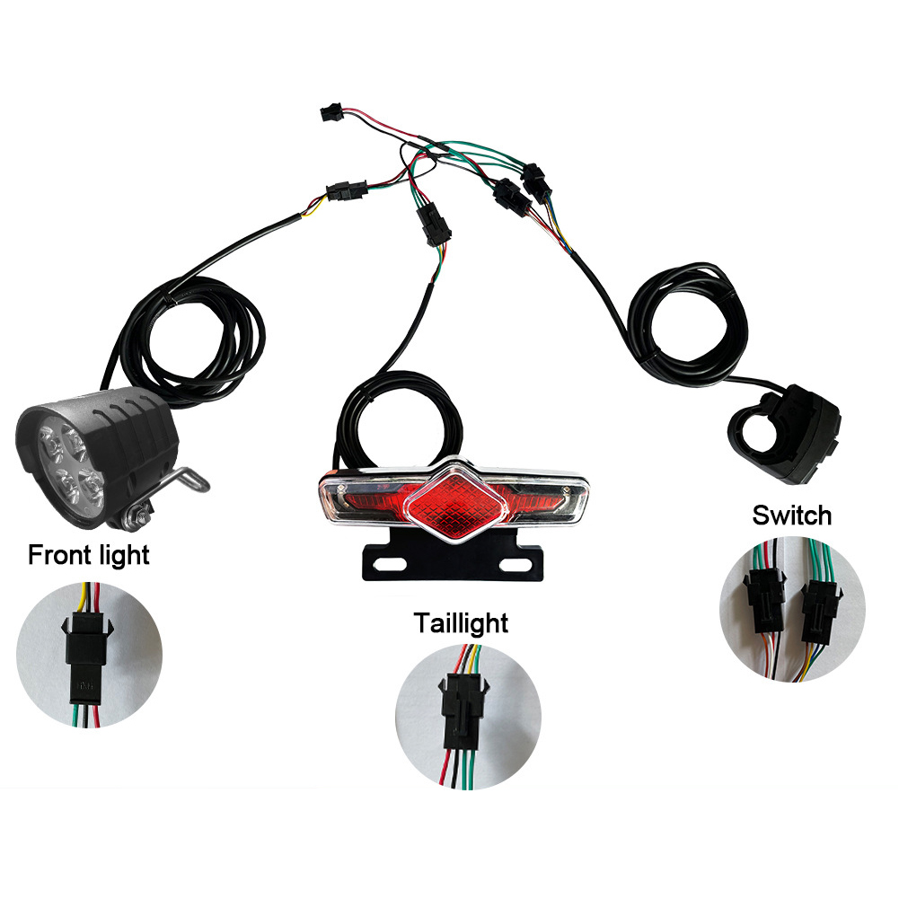 Electric Bike Front Light Rear Light DK336 Switch ... – Grandado