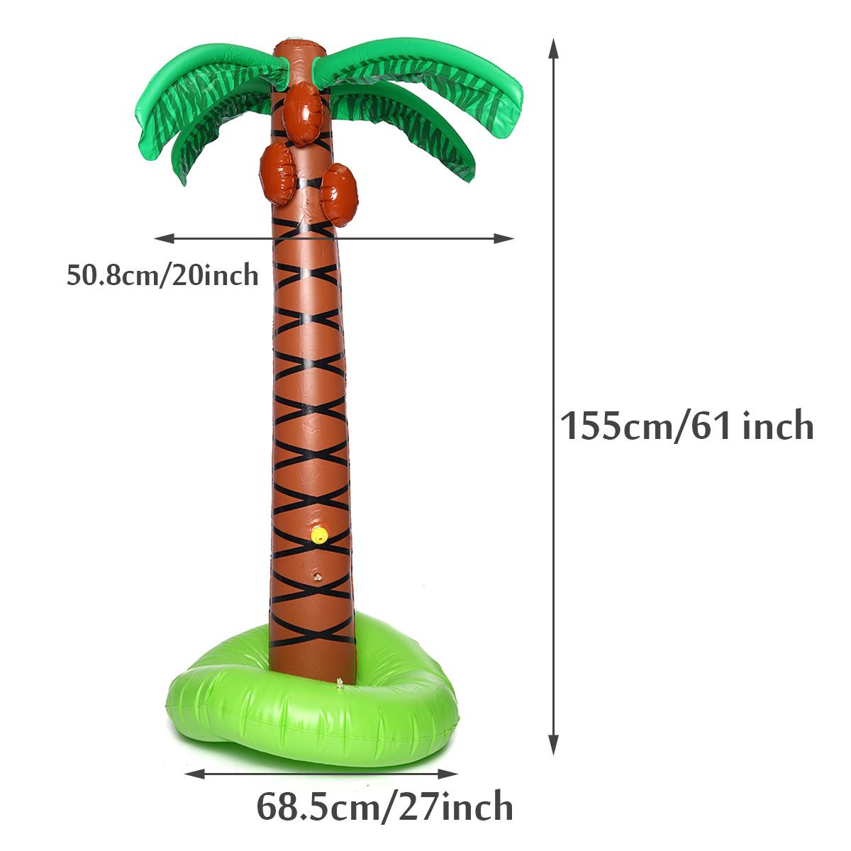 155cm Outdoor Inflatable Spray Water Cushion Summer Kids Large Coconut ...