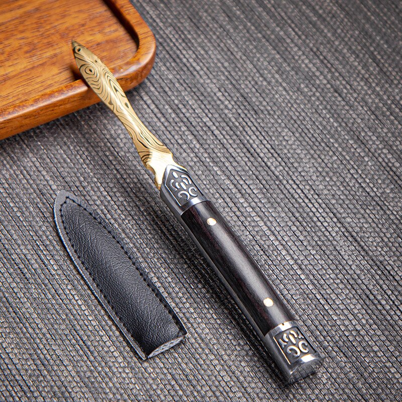 Stainless Steel Tea Knife Needle Wood Handle Chine... – Vicedeal