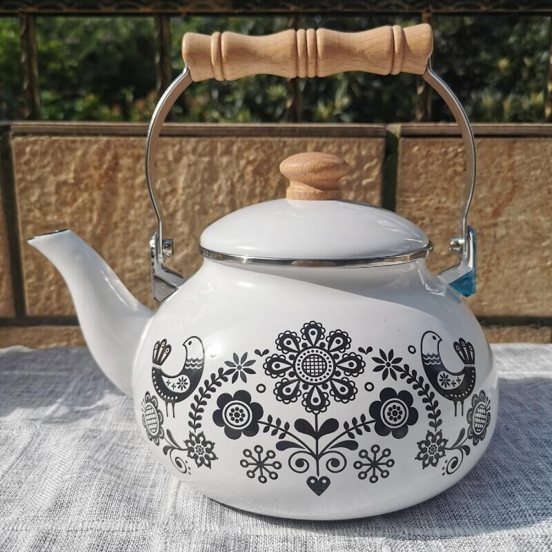 Enamel Teapot Enamel Cold Kettle Enamel Kettle and... – Grandado