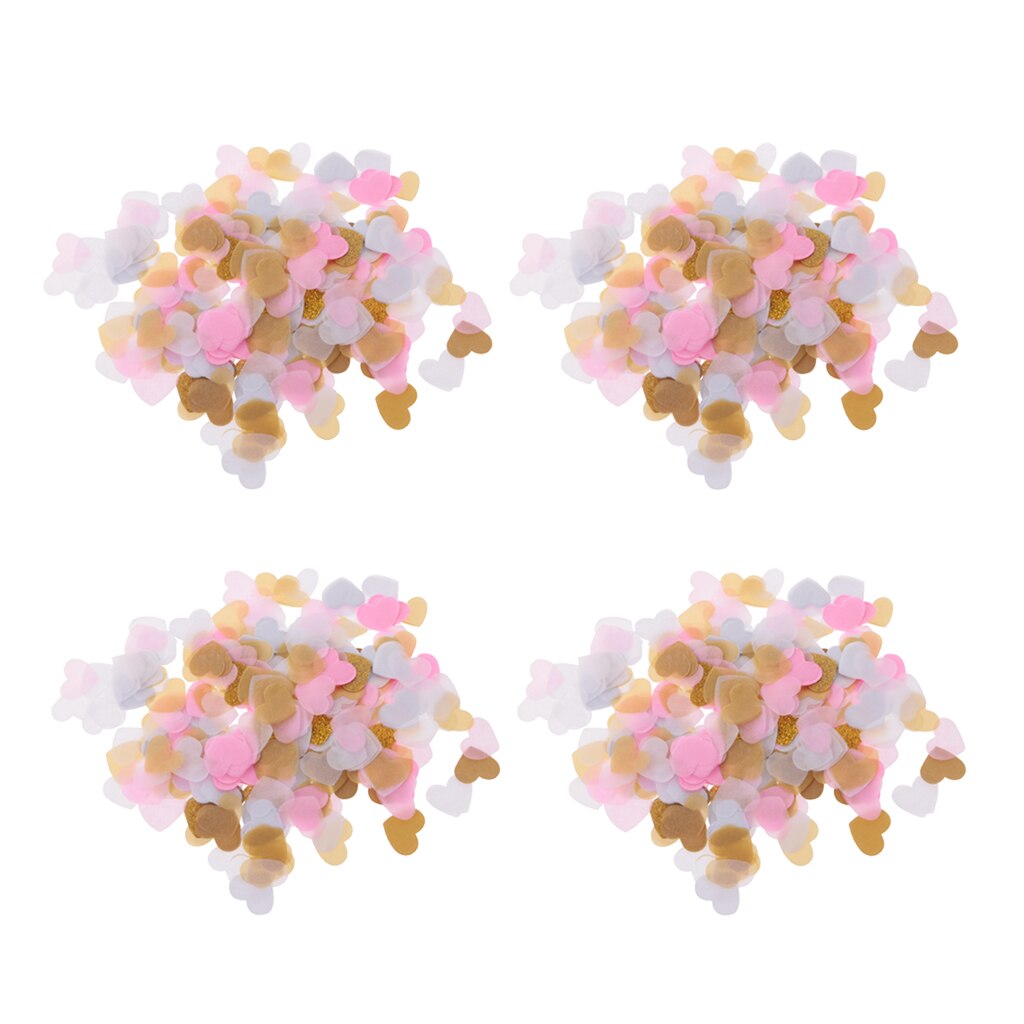 4 Packs Heart Shape Confetti Tissue Paper Wedding ... – Grandado