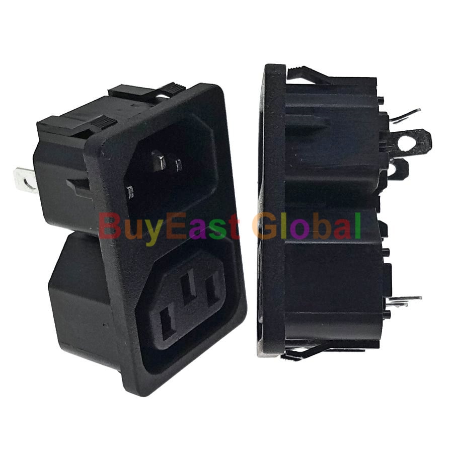 Iec C13 (Vrouwelijke) C14 (Mannelijke) Panel Mount... – Grandado