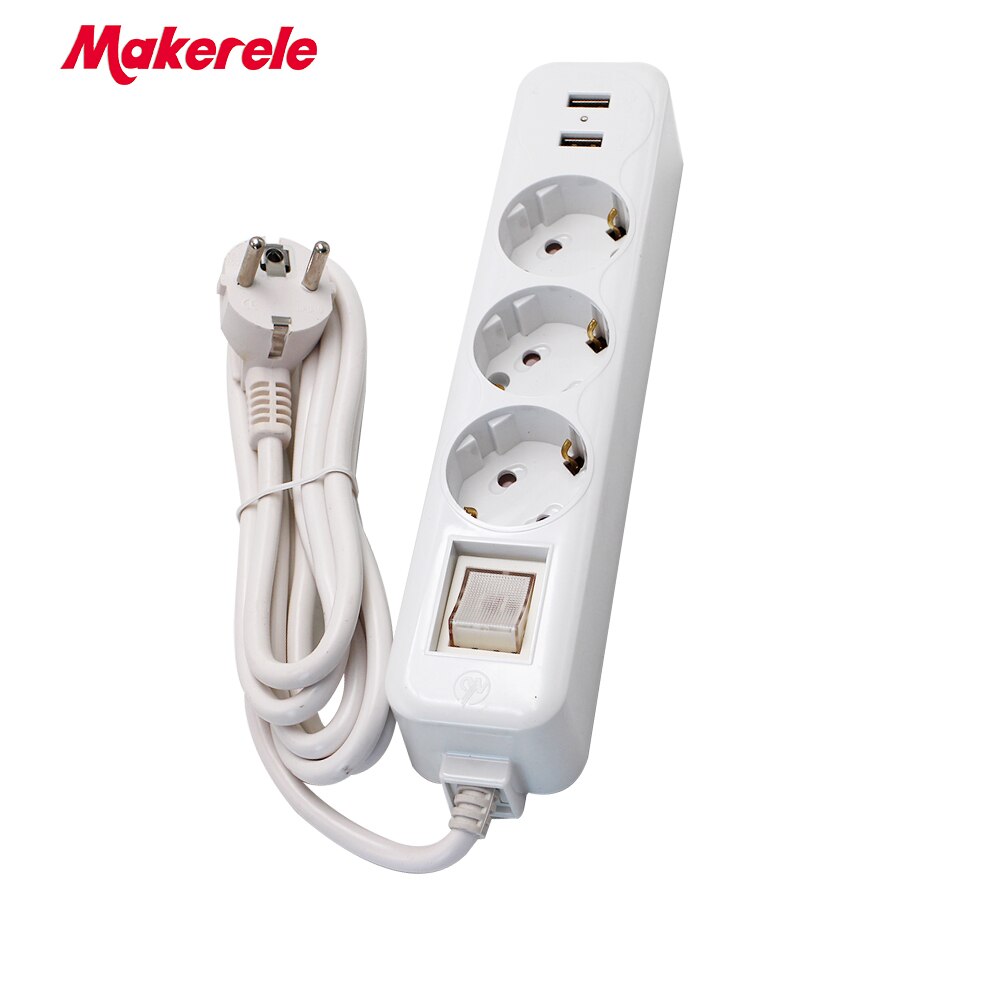 Makerele Power strip 16A 250V Extension Socket wit... – Grandado