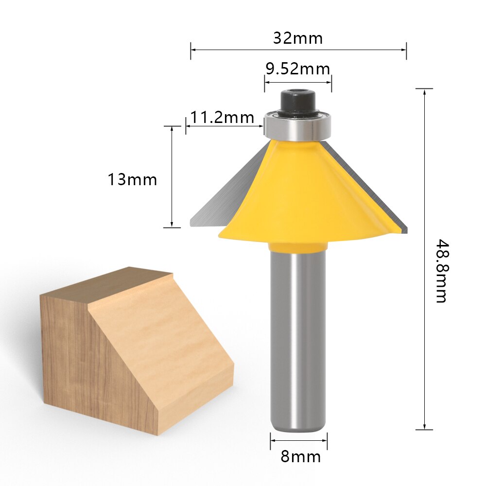 12/15Pcs Frees Set Hoek Ronde Router Bit Rechte Fr... – Grandado