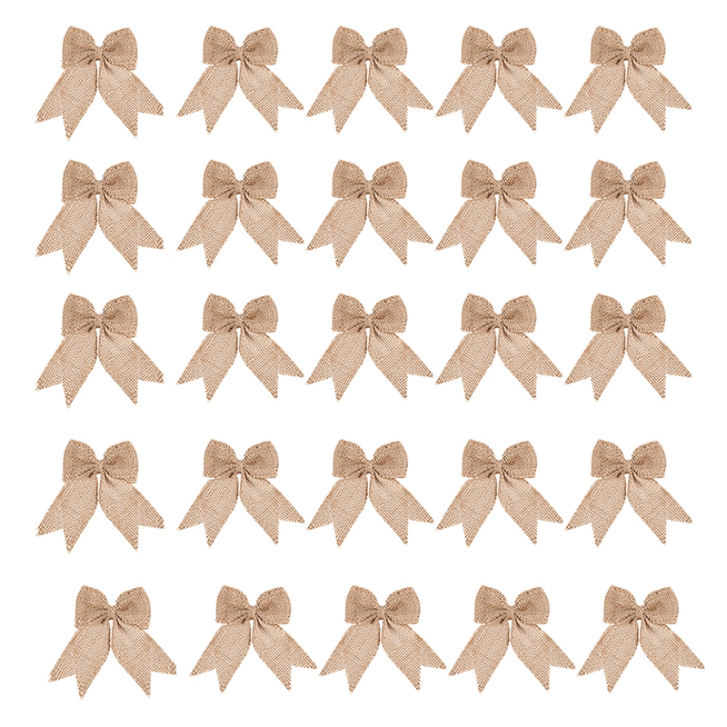 30 Stuks Jute Bows Jute Boog Knoop Handgemaakte Ju... – Vicedeal