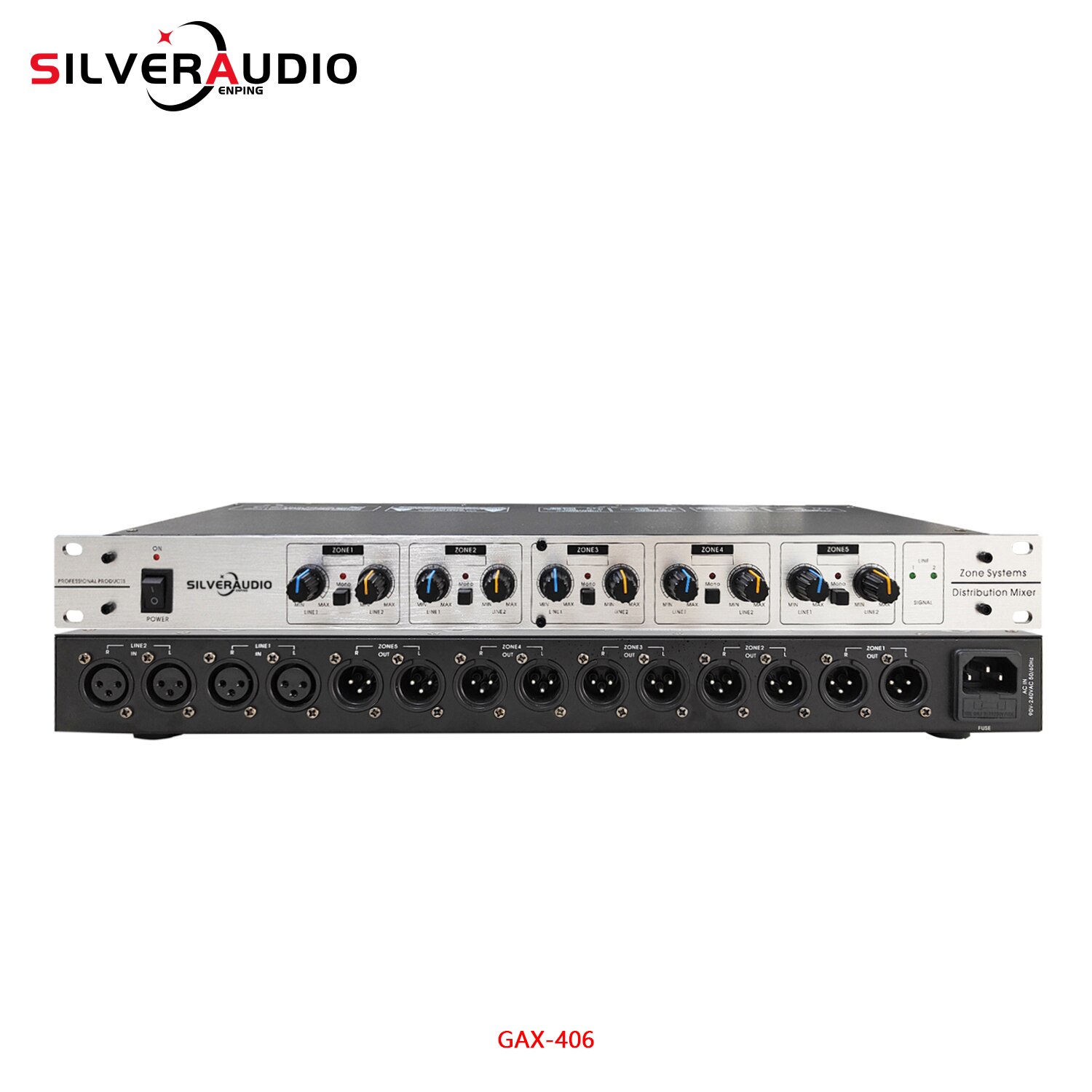 GAX-406 Hoge Prestaties Compressor Mono Audio Zone... – Vicedeal