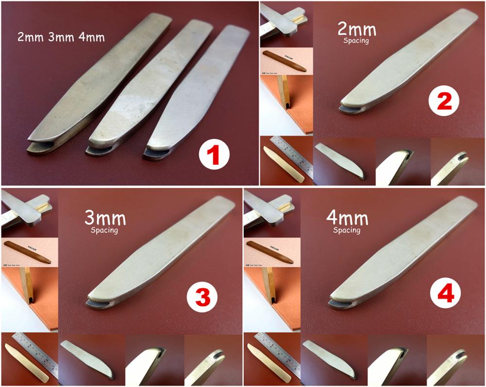4 Soorten 2/3/4Mm Leather Craft Messing Rand Rille... – Grandado
