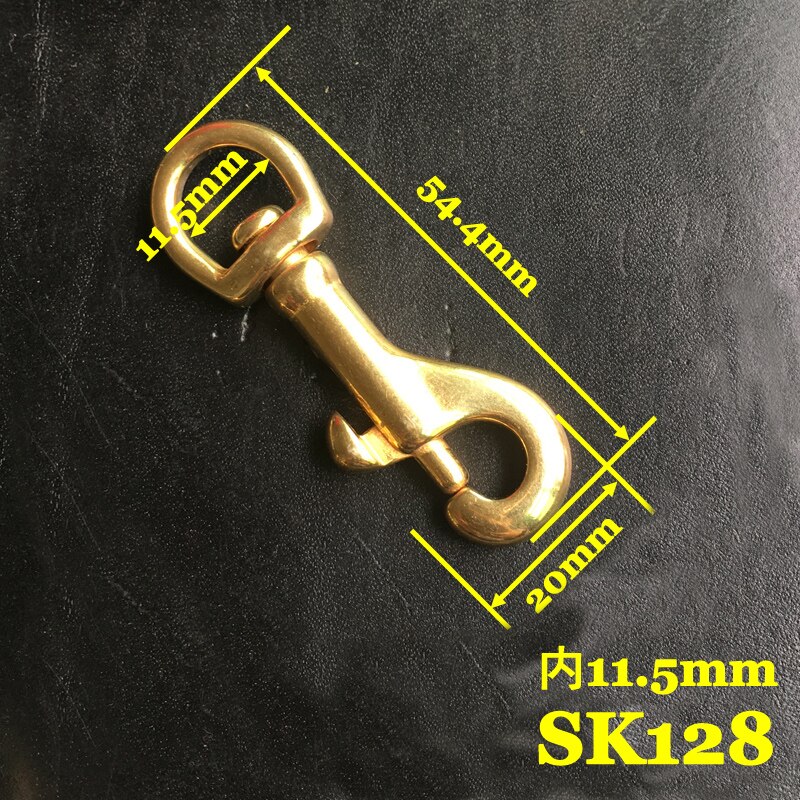 (SK128) 2pc Solid Brass Spring Snap Hook Swivel Cl... – Grandado