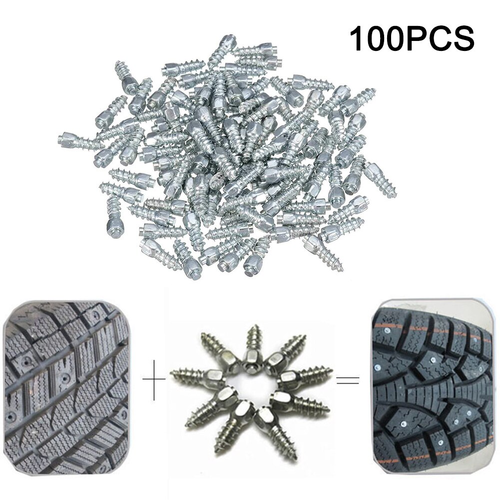 12 Mm Carbide Screw Tire Studs Snow Spikes Anti-Sl... – Vicedeal