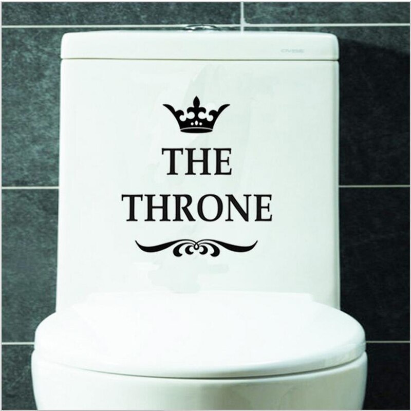 Vinyl The Throne Funny Interesting Bathroom Wall S... – Grandado