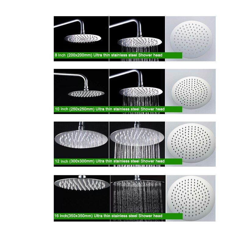 BAKALA 8 inch 10 Inch 12 inch 16inch Round bathroo... – Vicedeal