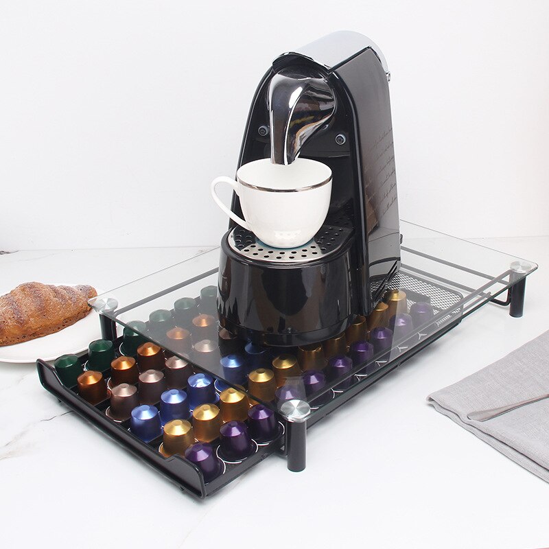 50 Capsule Nespresso Coffee Pod Drawer Rotating Co... – Grandado