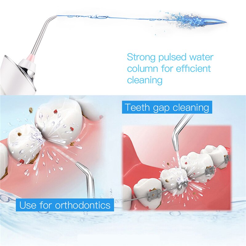 Bærbar vandtråd tandtand mundskylningsapparat geno... – Grandado