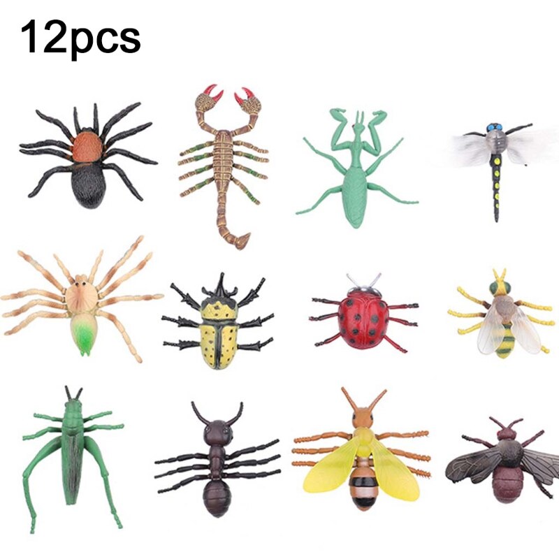 8pcs/12pcs Simulation Static Insect Model Ornament... – Grandado