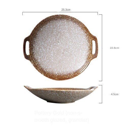 Ceramic Dinner Plate Color Glaze 10Inch Disc Kitch... – Vicedeal