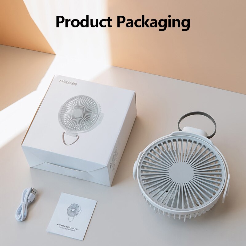 Latest Ceiling Fan with 4 Speeds Mini Portable Fan... – Vicedeal