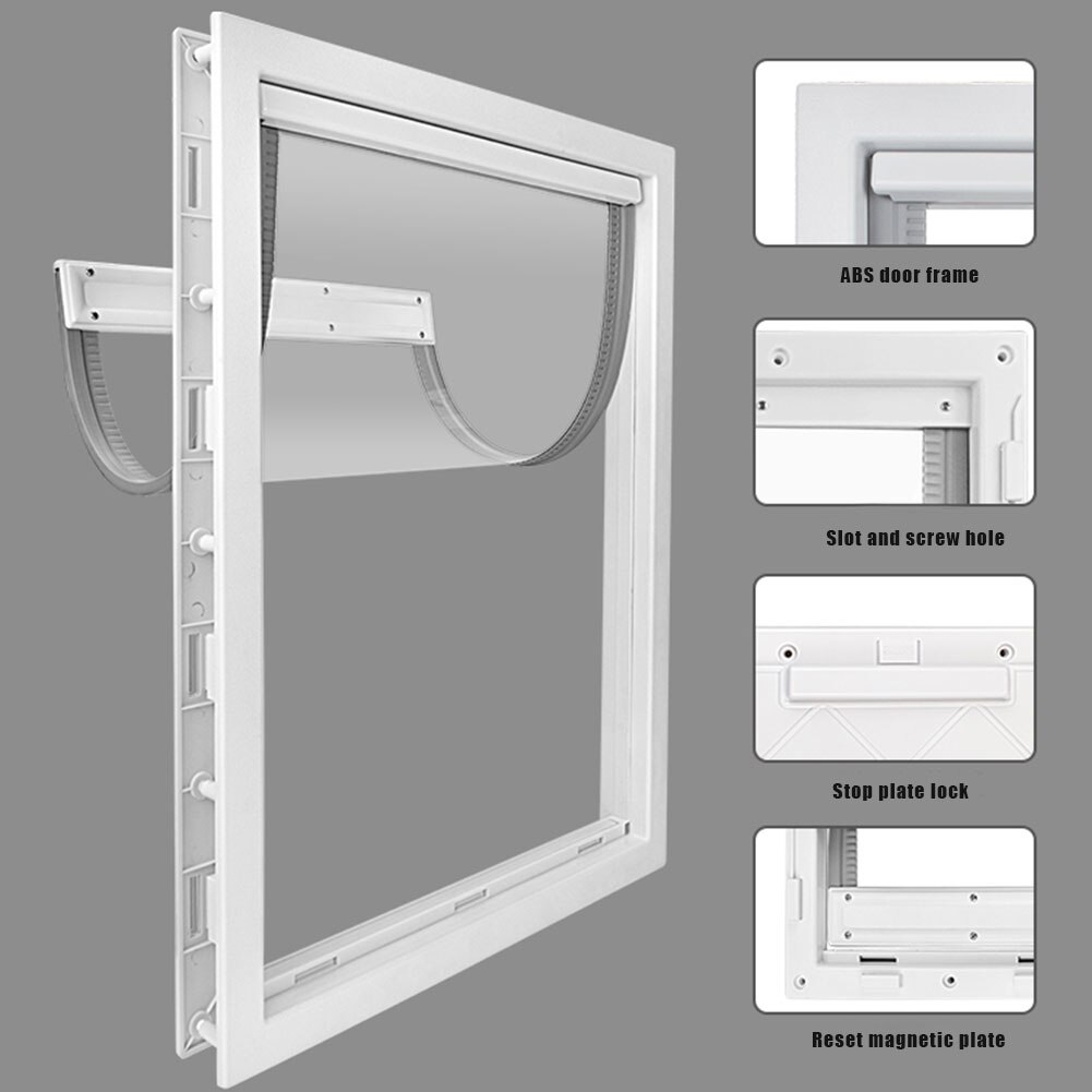 ABS Plastic Window Gate House Pet Free Flap Door S... – Vicedeal