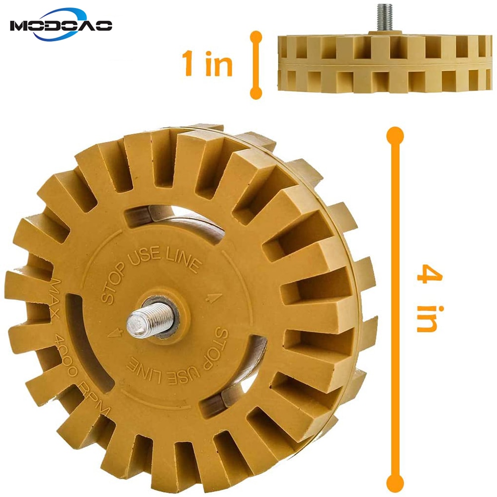 Decal Removal Eraser Wheel Tool Kit 4 inch Rubber ... – Grandado