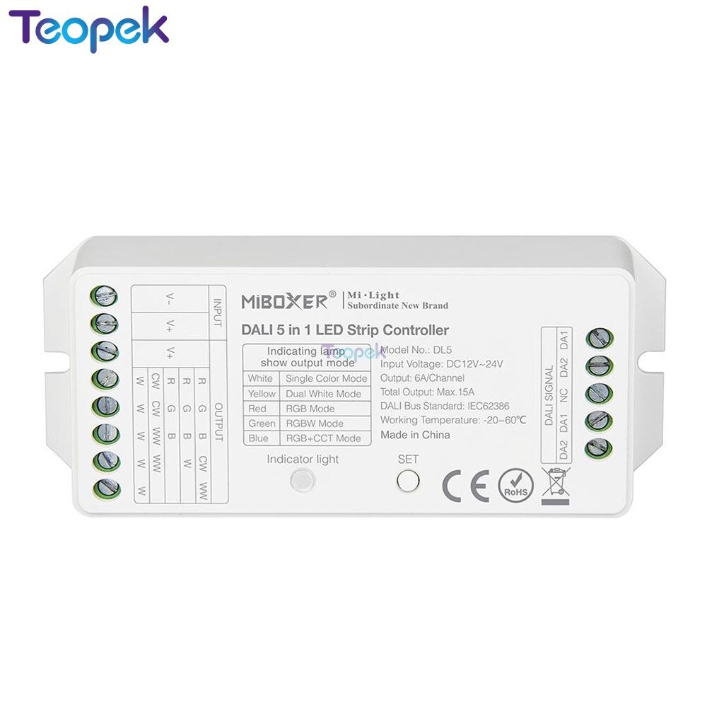 MiBoxer DALI 5 IN 1 LED Streifen Controller DL5, D... – Vicedeal