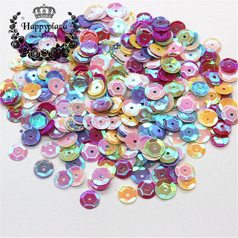 30g/pack 8mm PVC Mix Colors Round Cup Loose Sequin... – Grandado