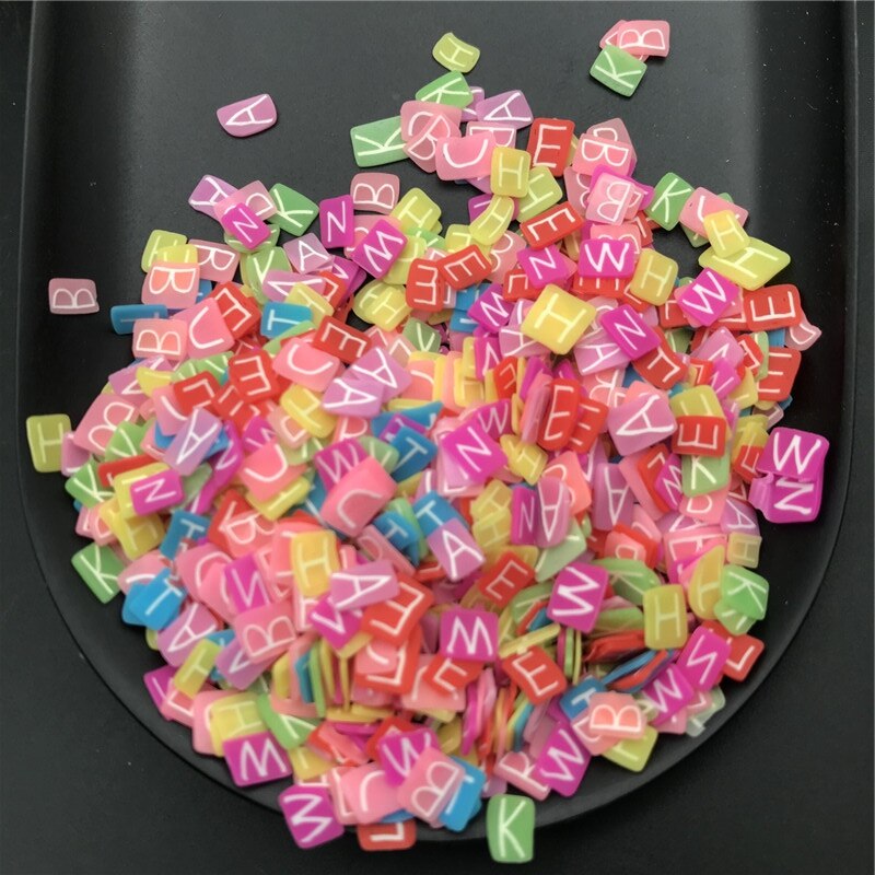 60g 26 Letters Polymerclay,Soft Clay Sprinkle For ... – Vicedeal