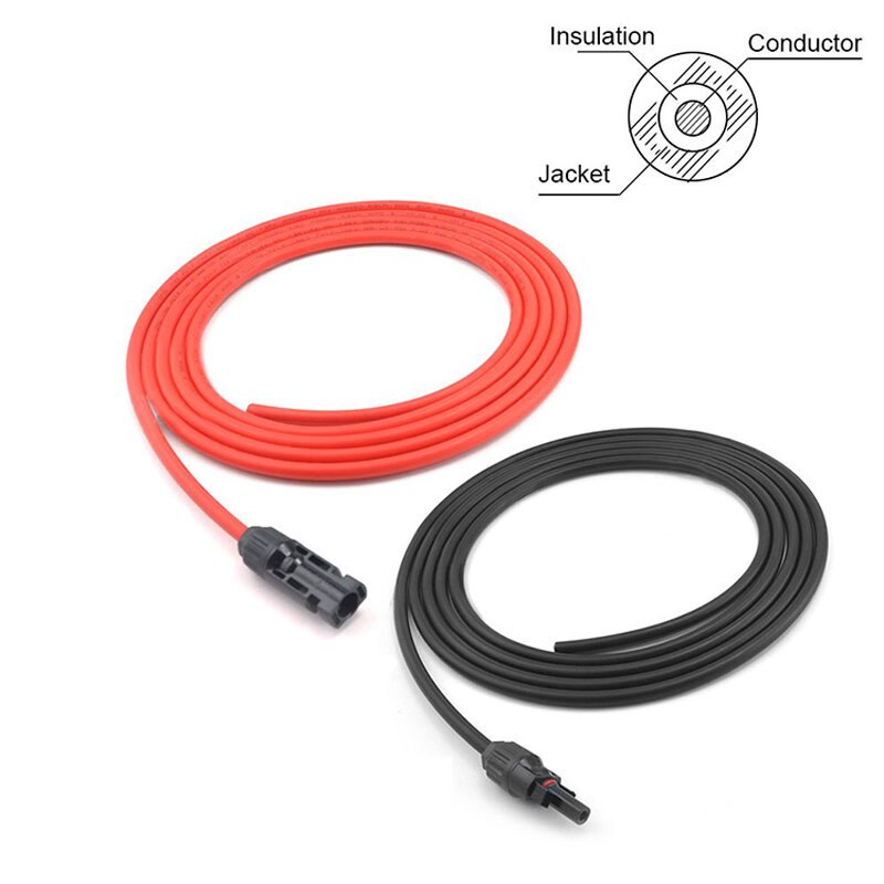 1M Single head Solar PV wire 10AWG 6mm² Female/Mal... – Grandado