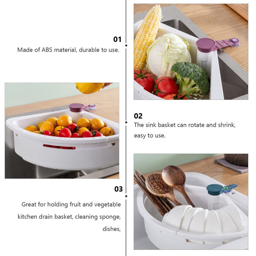 1PC Sink Rack Folding Organizer Sink Basket for Bo... – Grandado