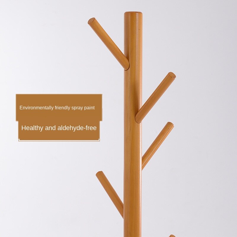 Six Branches Solid Wood Coat Racks Hooks Floor Han... – Grandado