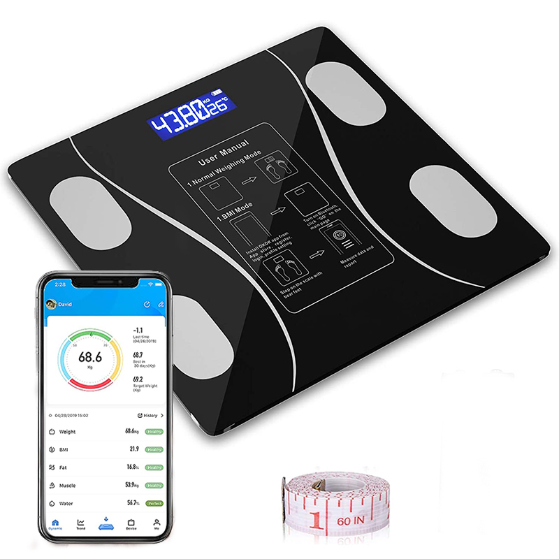 Bluetooth Body Scale Bathroom Scales BMI Body Weig... – Grandado