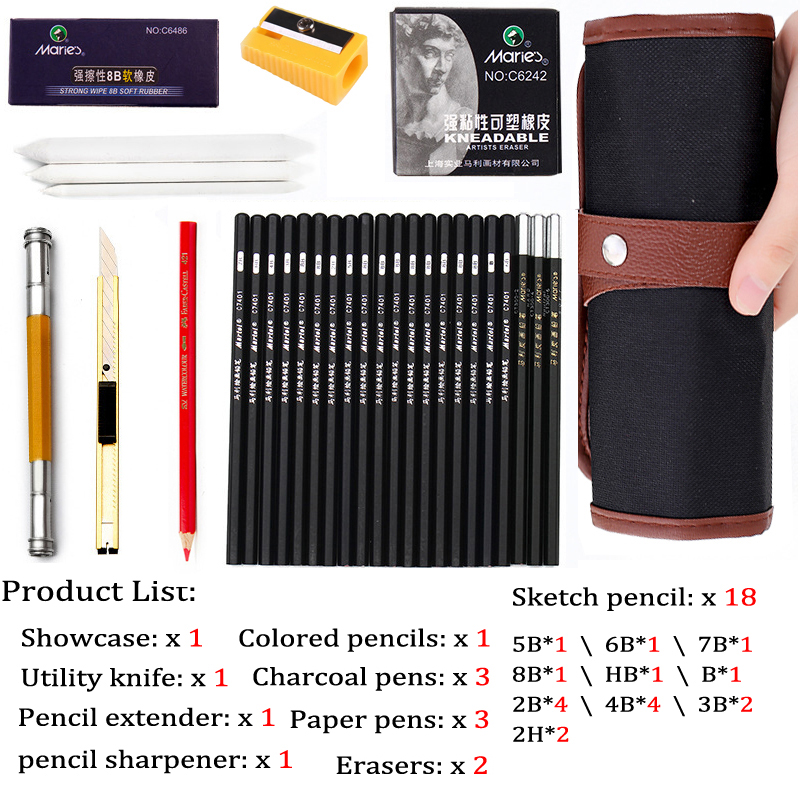 31pcs/set Portable outdoor drawing art supplies Sk... – Grandado