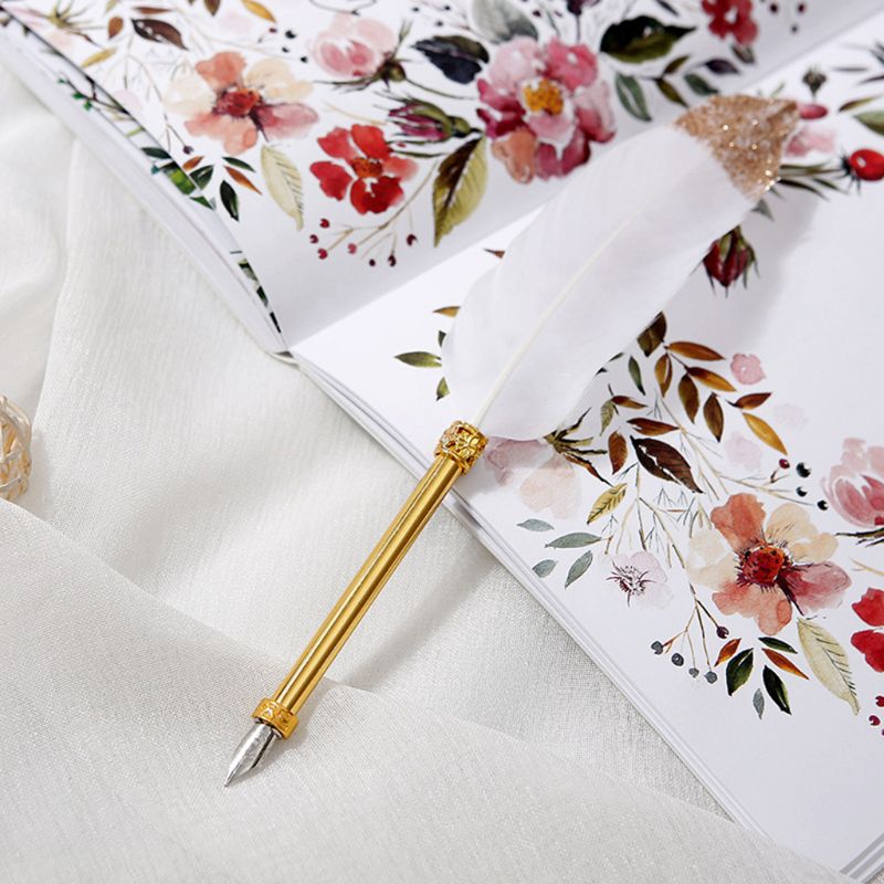 Vintage Quill Dip White Feather Pen Fountain Pens ... – Vicedeal