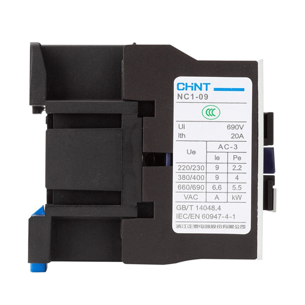 CHINT NC1-0910 1NO AC Contactor 9A Coil Voltage 38... – Grandado