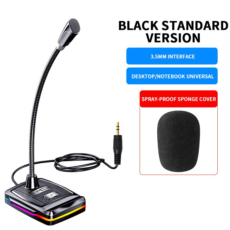 Computer Microphone 360° Adjust Freely Studio Spee... – Grandado