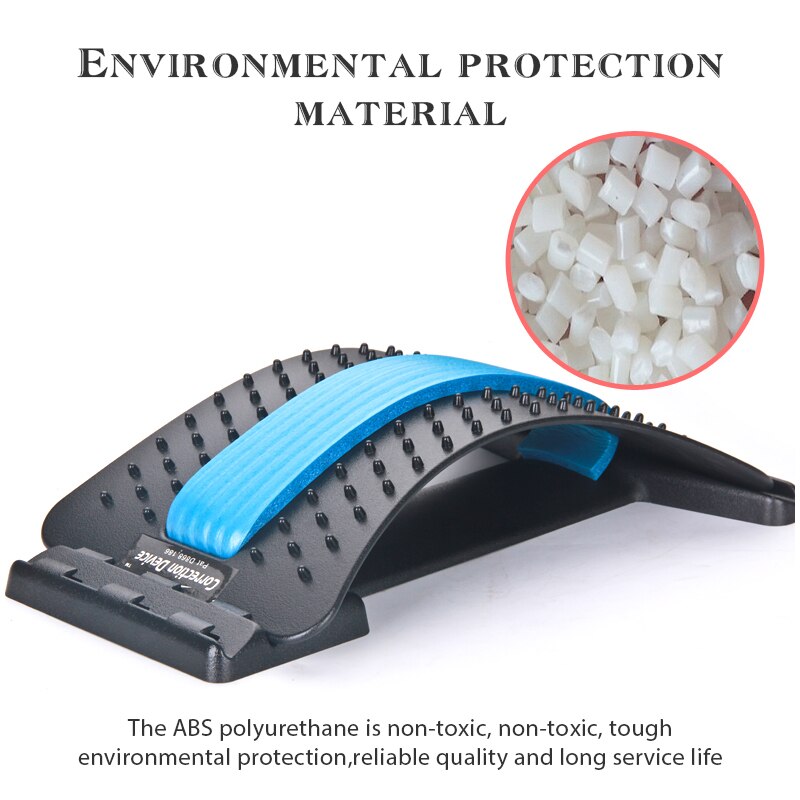 3 Levels Adjustable Lumbar Back Massage Stretcher ... – Grandado