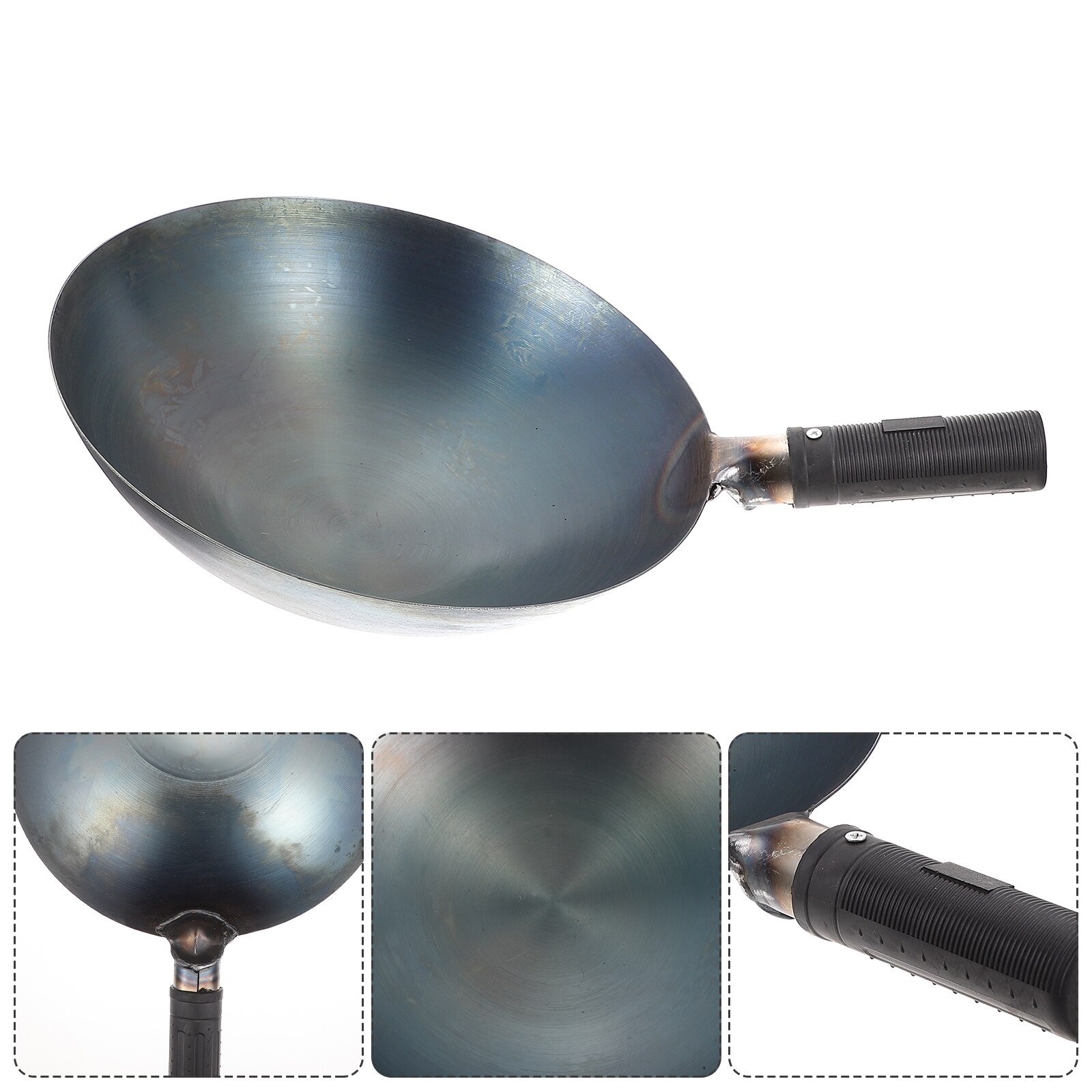 1pc Durable Single Handle Wok Practical Frying Pan... – Grandado