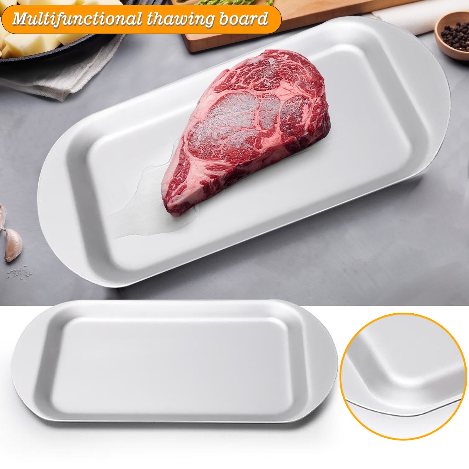 Quick thawing plate defrosting tray thawing frozen... – Vicedeal