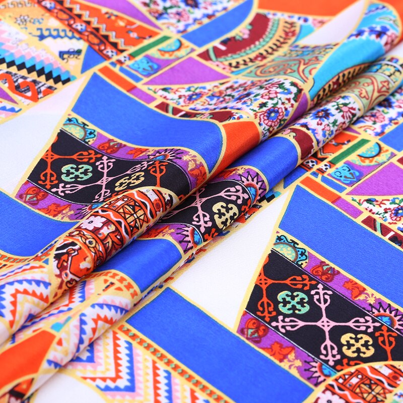 Zijde Kleding Stof Lente En Zomer Digital Printing... – Vicedeal