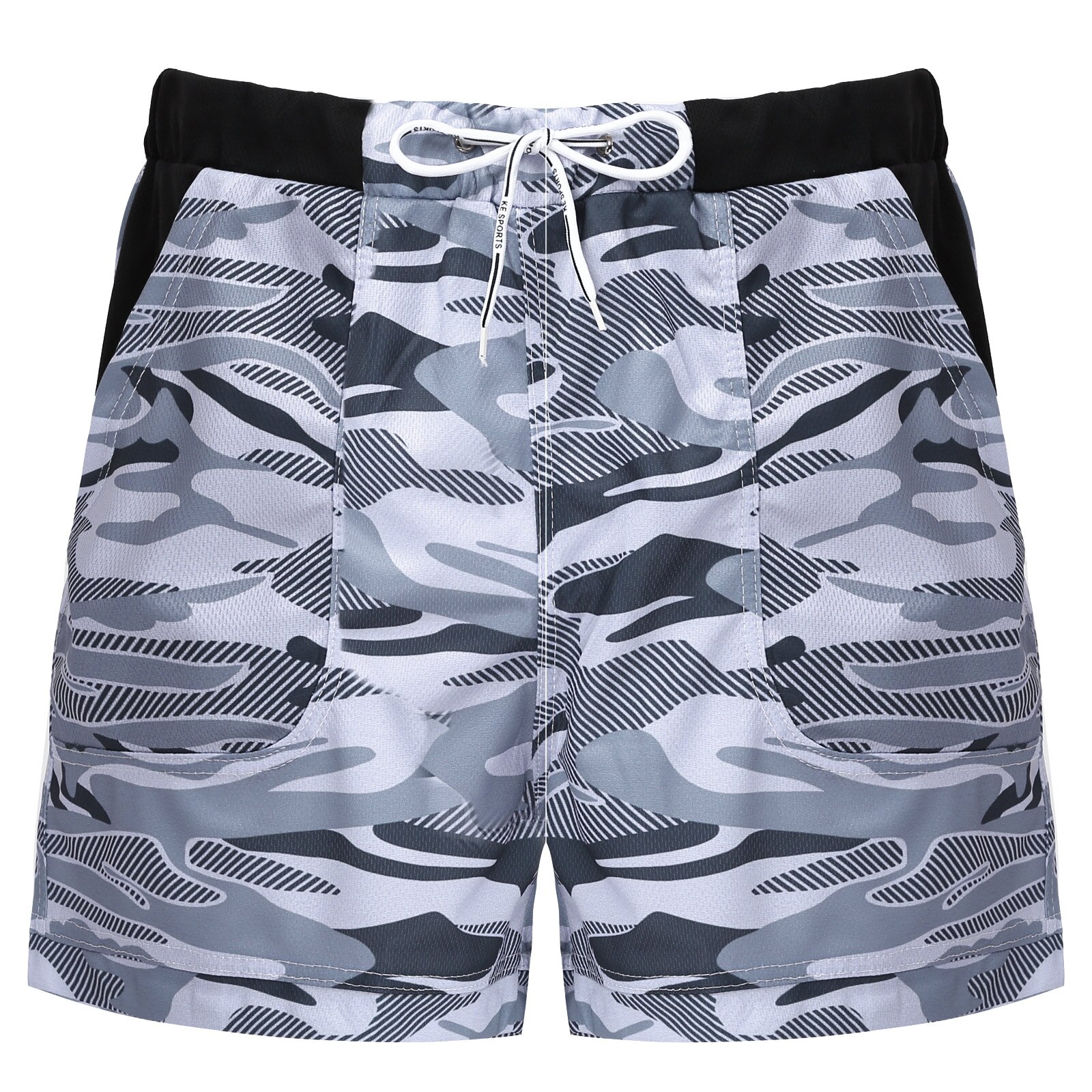 Grey Mens Male Swimwear Basic Long Swimming Trunk ... – Vicedeal