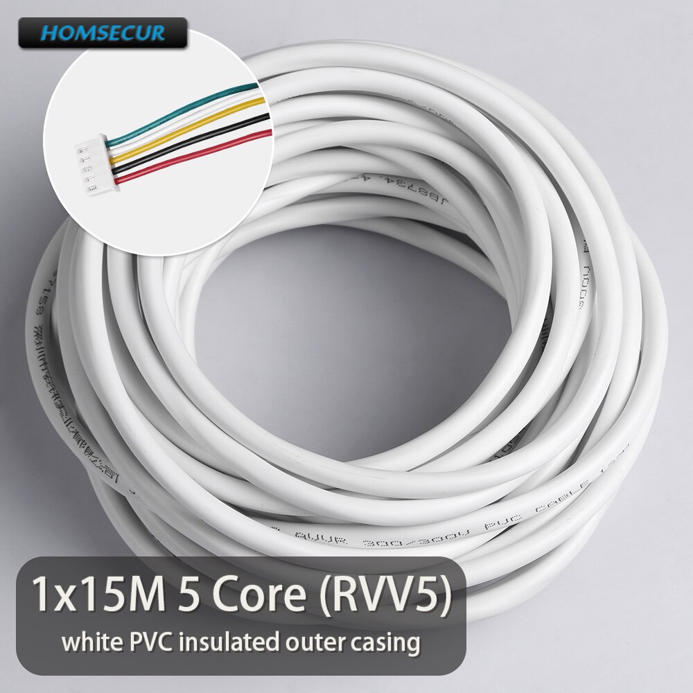 HOMSECUR Round White Flexible Copper Cable for Vid... – Grandado
