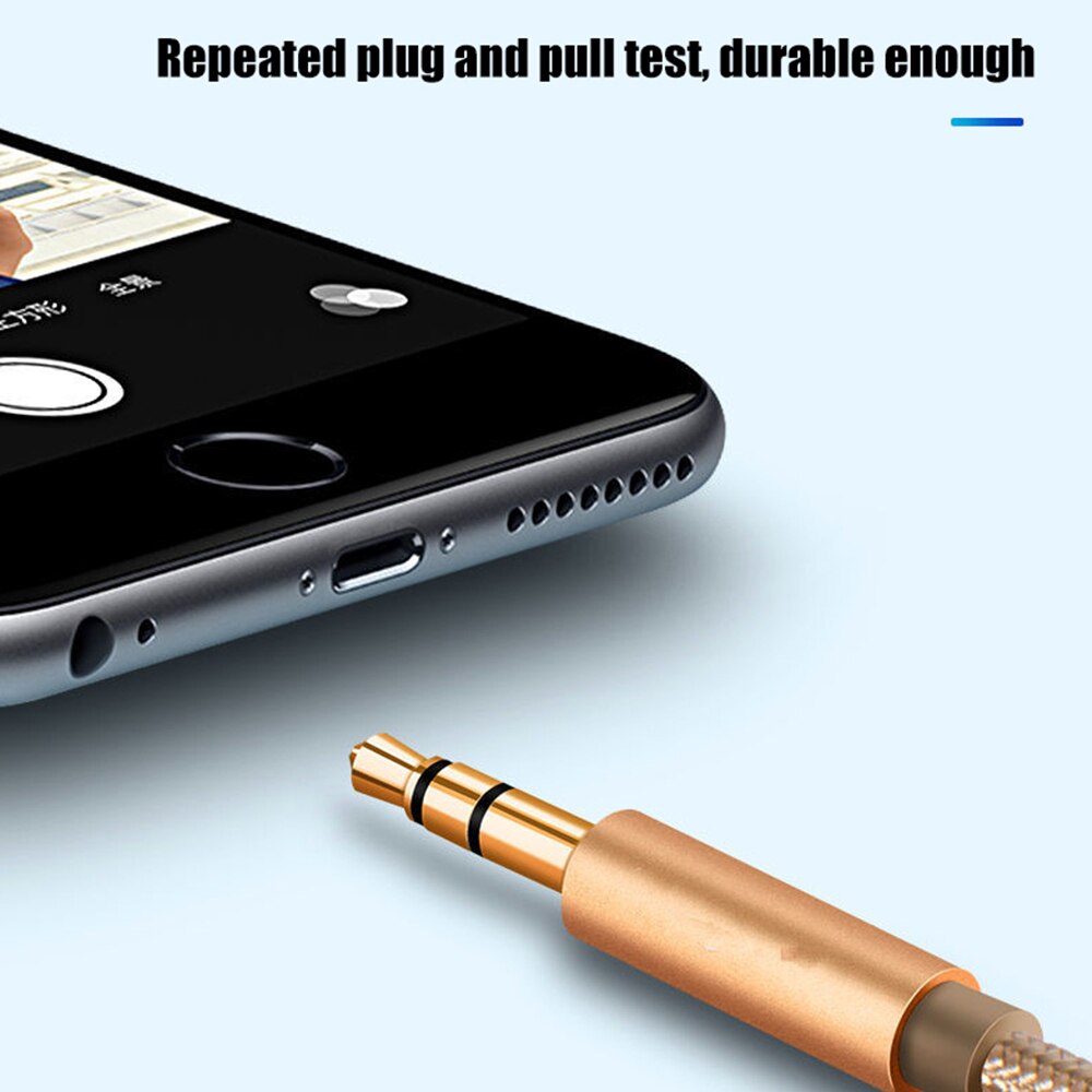Audio Line Aux Cable Car 3.5mm Male to Male Cell P... – Grandado