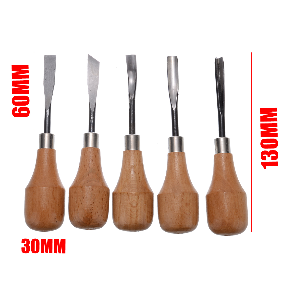 5pcs Lathe Wood Carving Chisels Beginners Chisels ... – Vicedeal