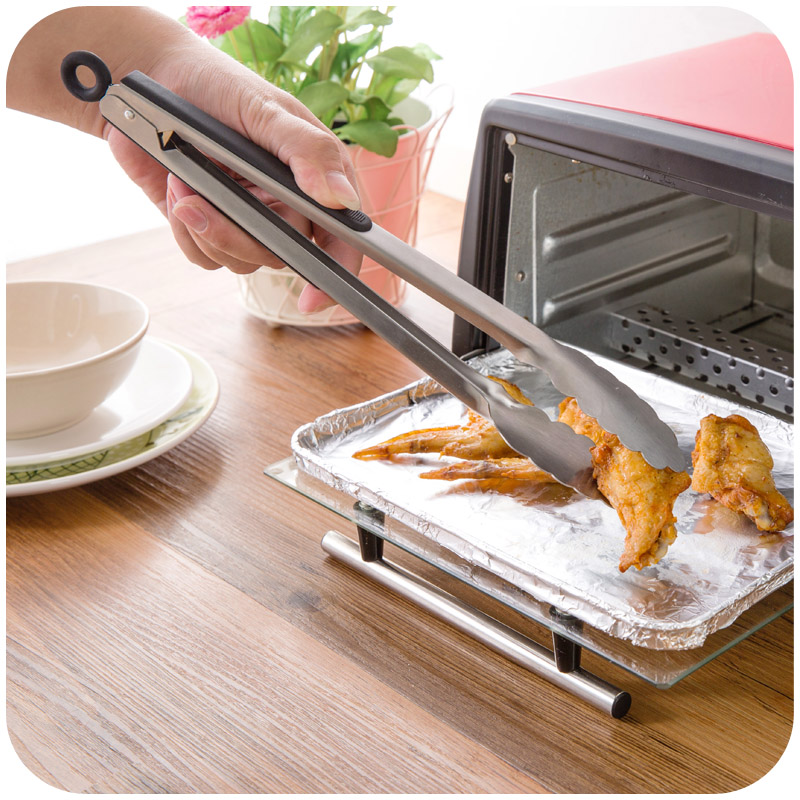 Stainless Steel BBQ Tongs Salad Ice Food Tong Brea... – Vicedeal