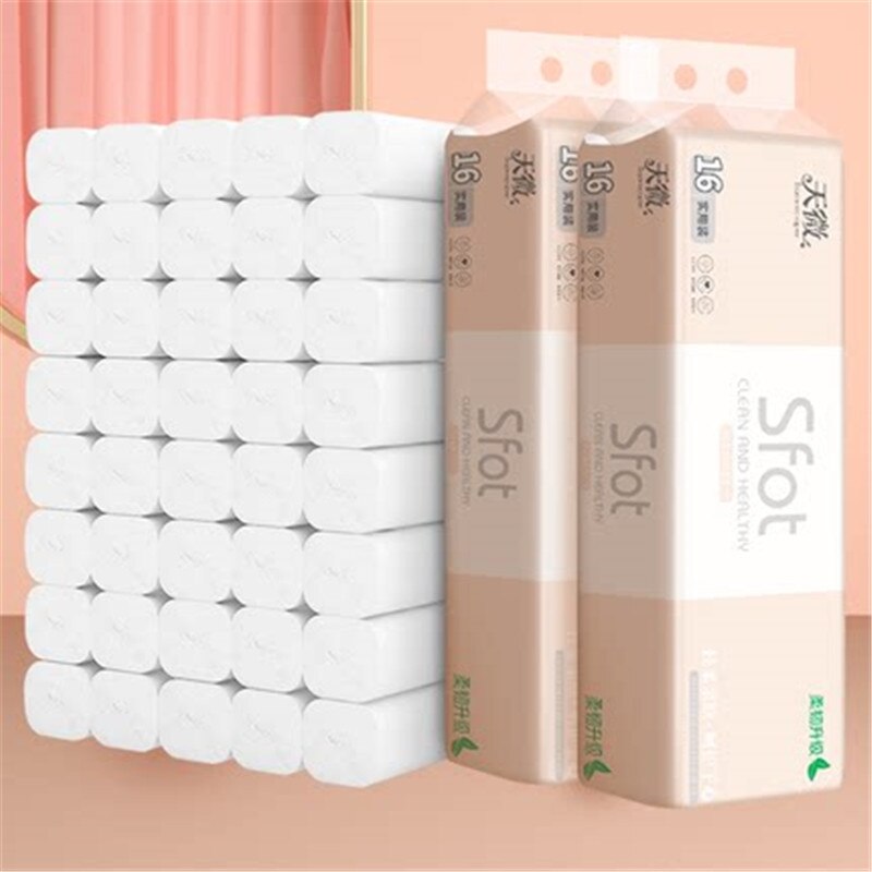 16 rolls of core-less toilet paper household affor... – Vicedeal