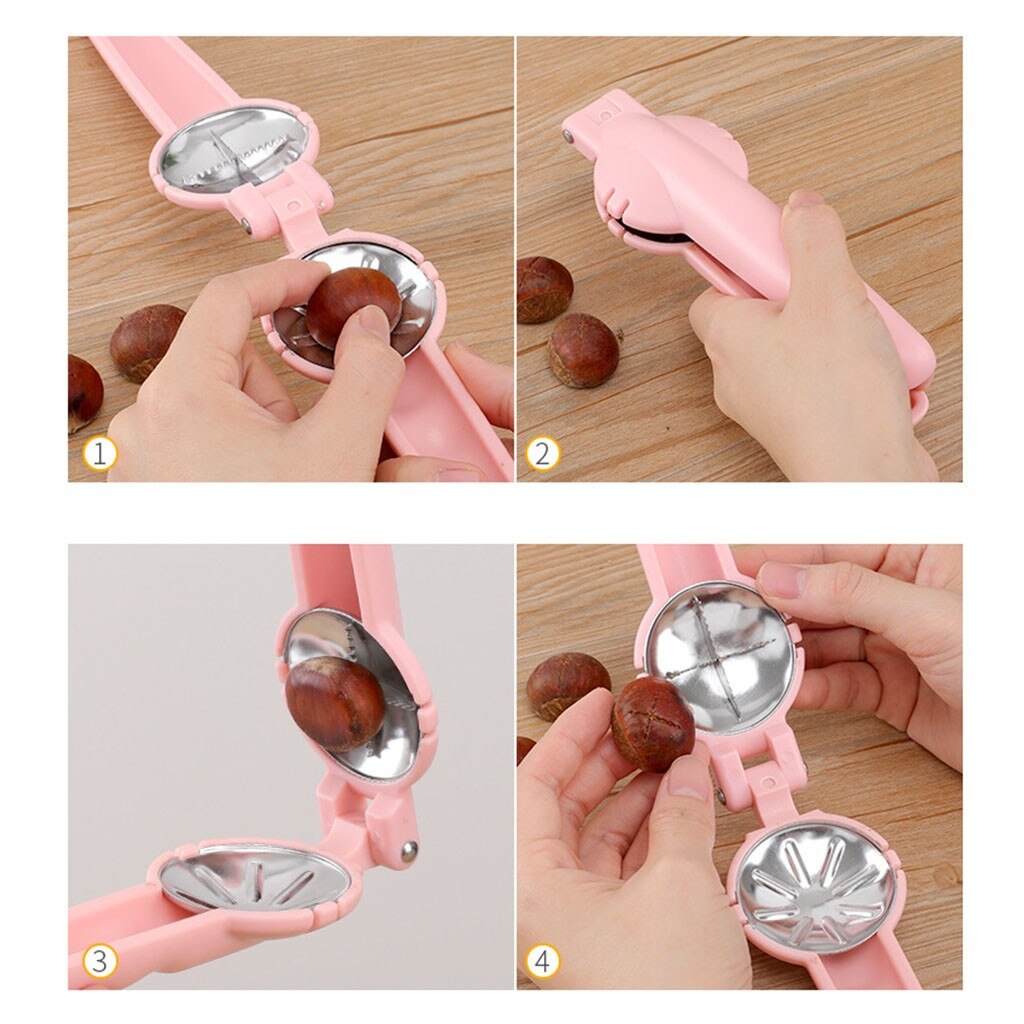 2 In 1 Walnoot Clip Moer Opener Cutter Rvs Kastanj... – Grandado