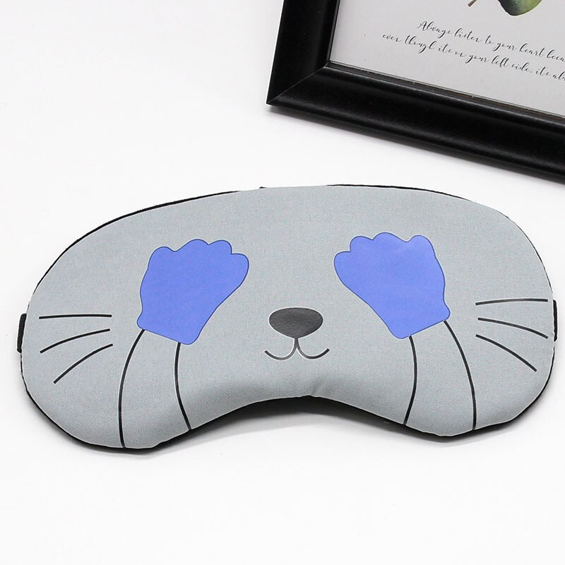 Cartoon Kat Slaap Oogmasker Eyeshade Zachte Blindd... – Grandado