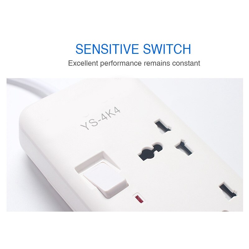 Power Strip Surge Protection 4 Outlets with Indepe... – Vicedeal