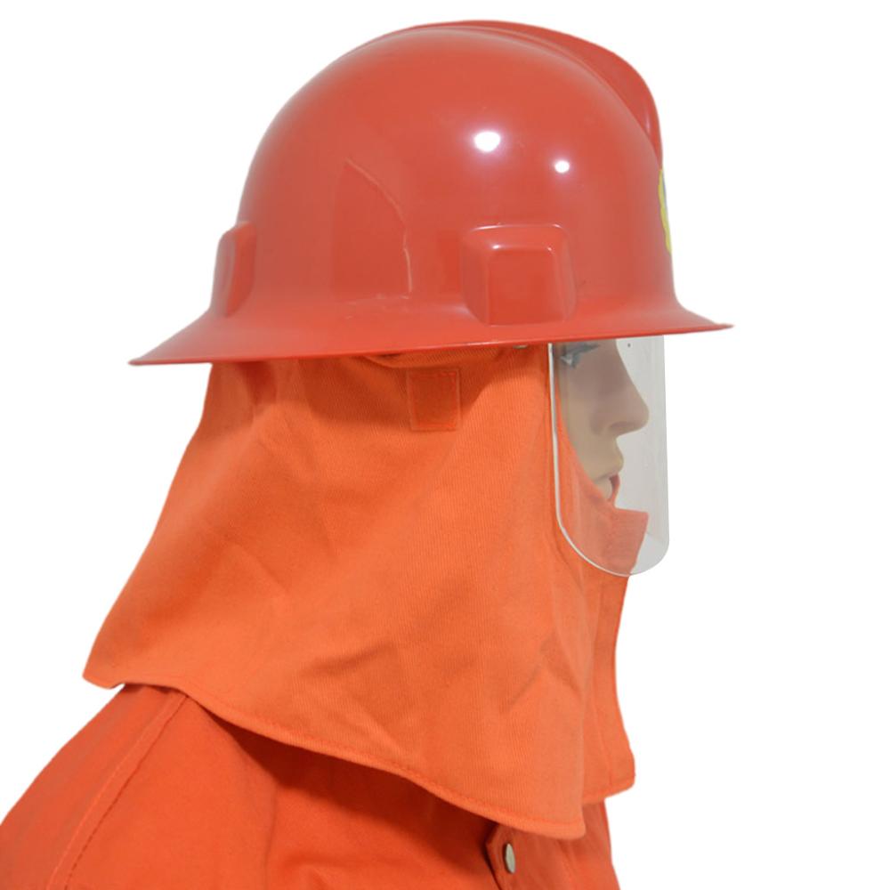 Orange Red Rescue Helmet Fire Fighter Helm Protect... – Grandado
